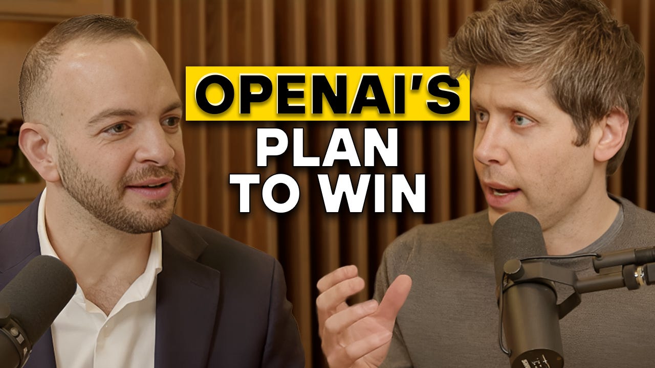 Sam Altman on OpenAI’s Plan to Win, AI Personalization, Infrastructure ...