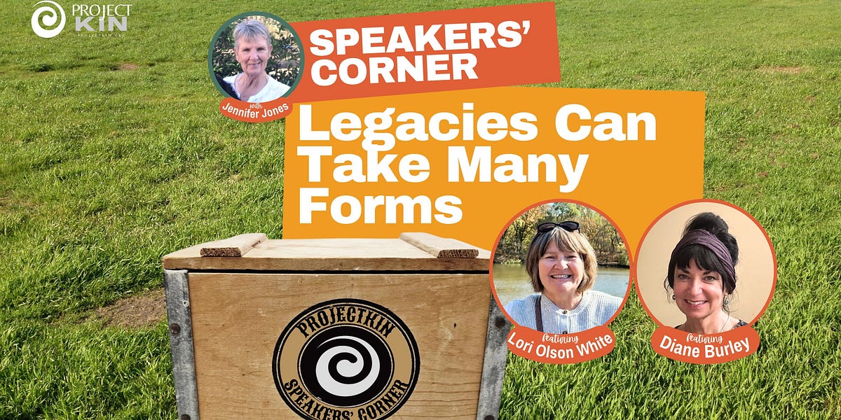 Speakers’ Corner » Legacies Can Take Many Forms » Lori Olson White and ...