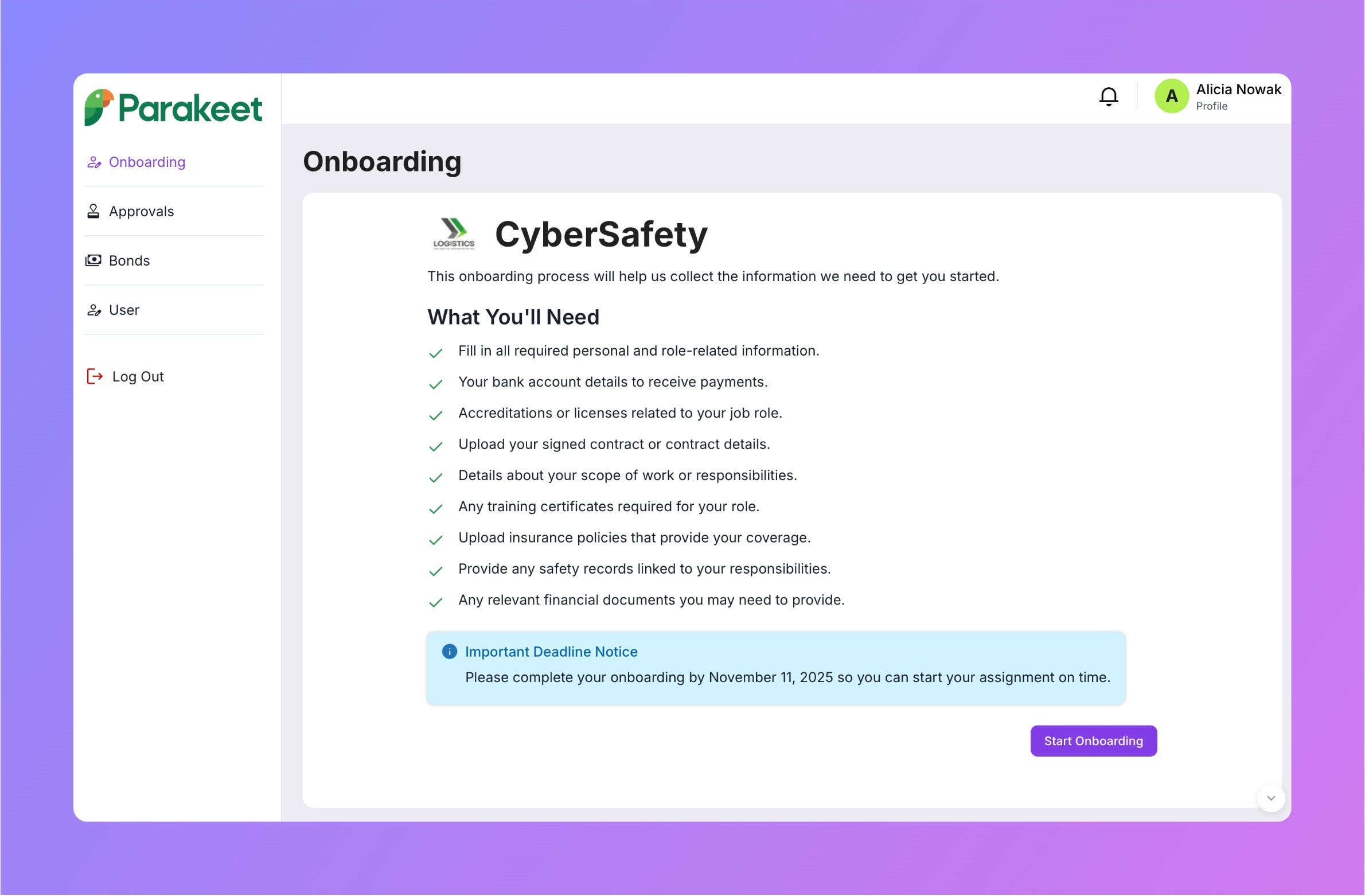 Contractors Onboarding: Invitation & Management 🚀