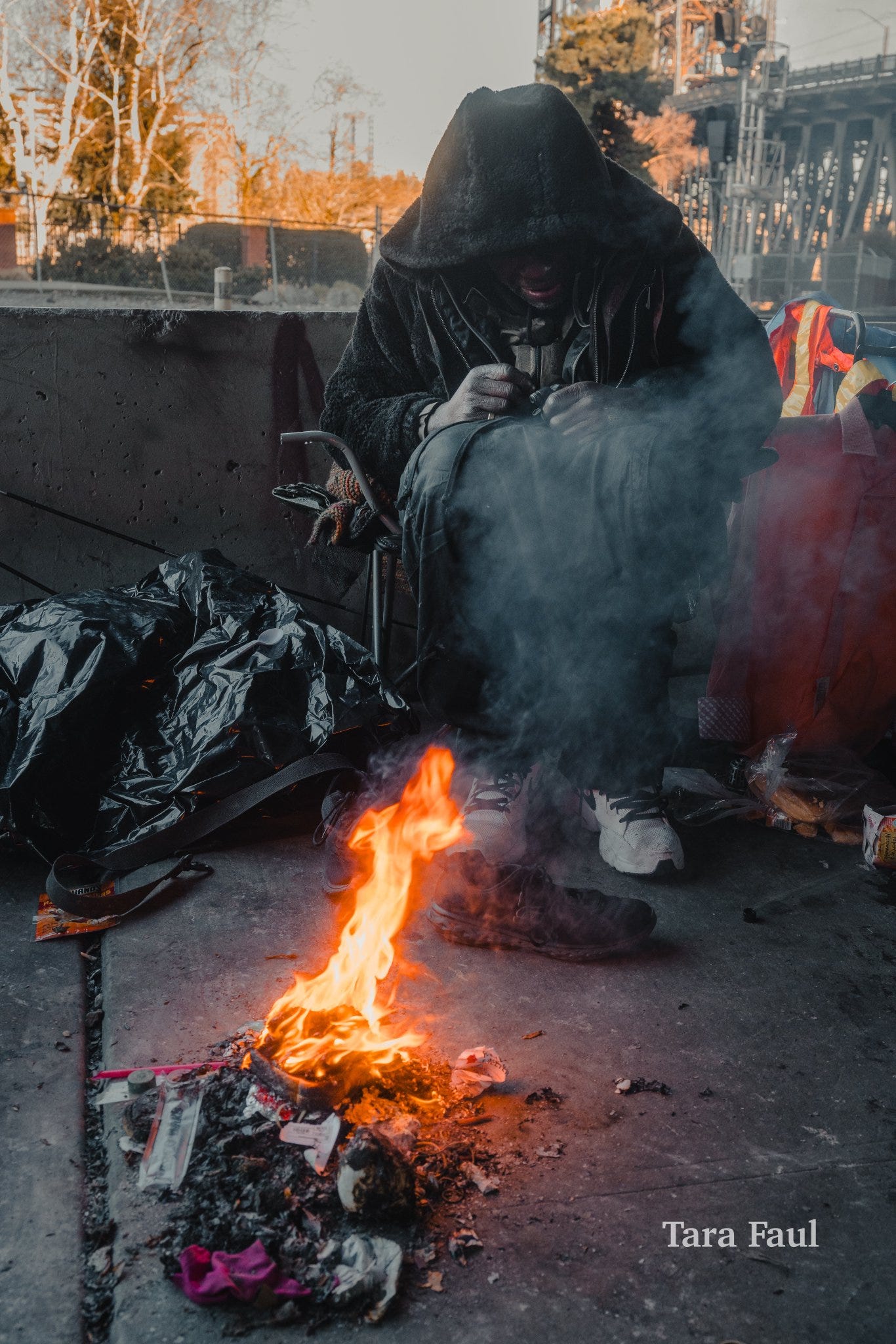 Portland is burning - by Kevin Dahlgren