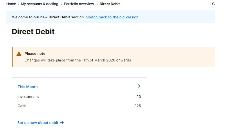 How to: Setting up a direct debit with Hargreaves Lansdown