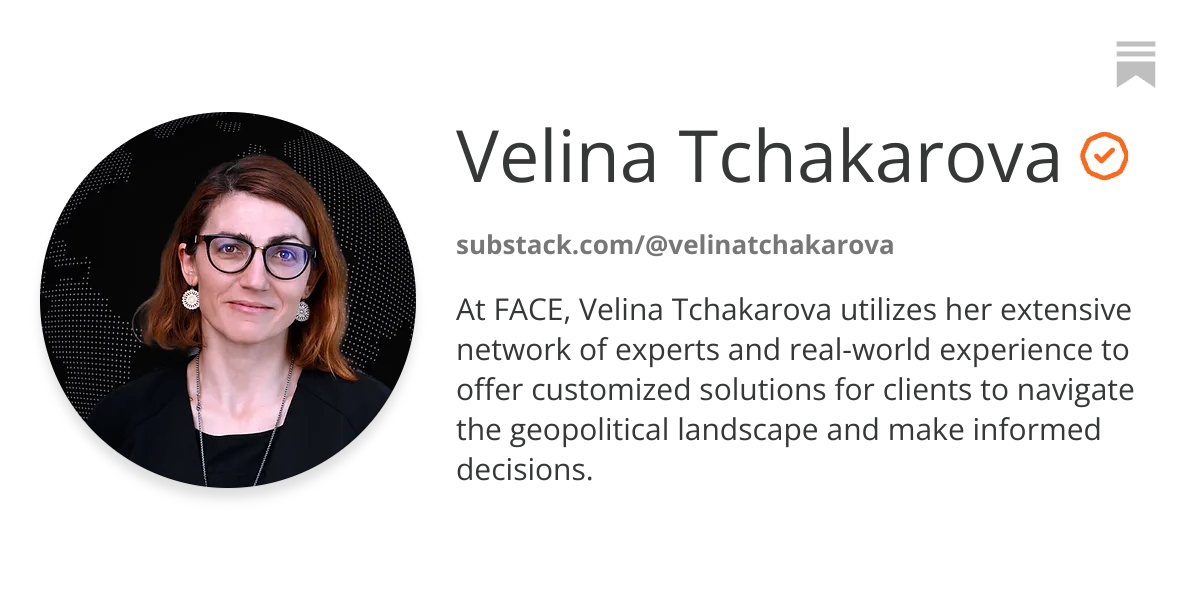 Velina Tchakarova | Substack