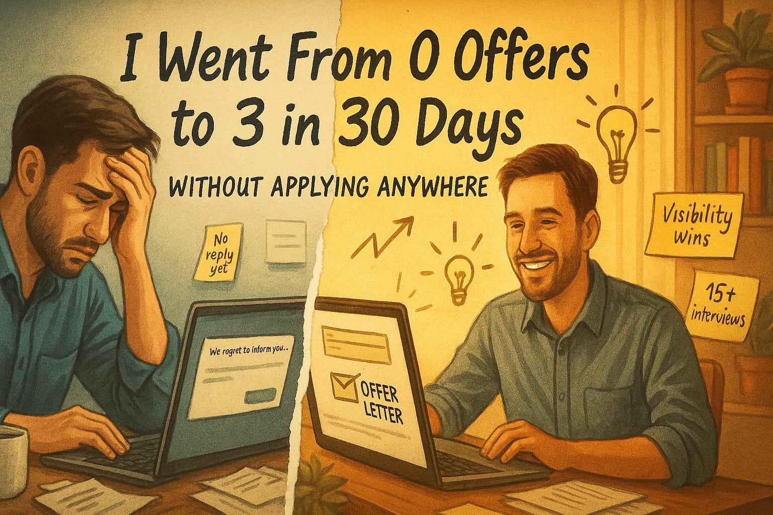 I Went From 0 Offers to 3 in 30 Days (Without Applying Anywhere)