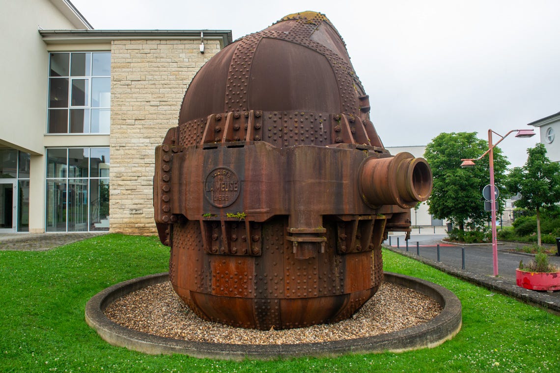 Rusty Sculptures from a Vanished Steel Plant