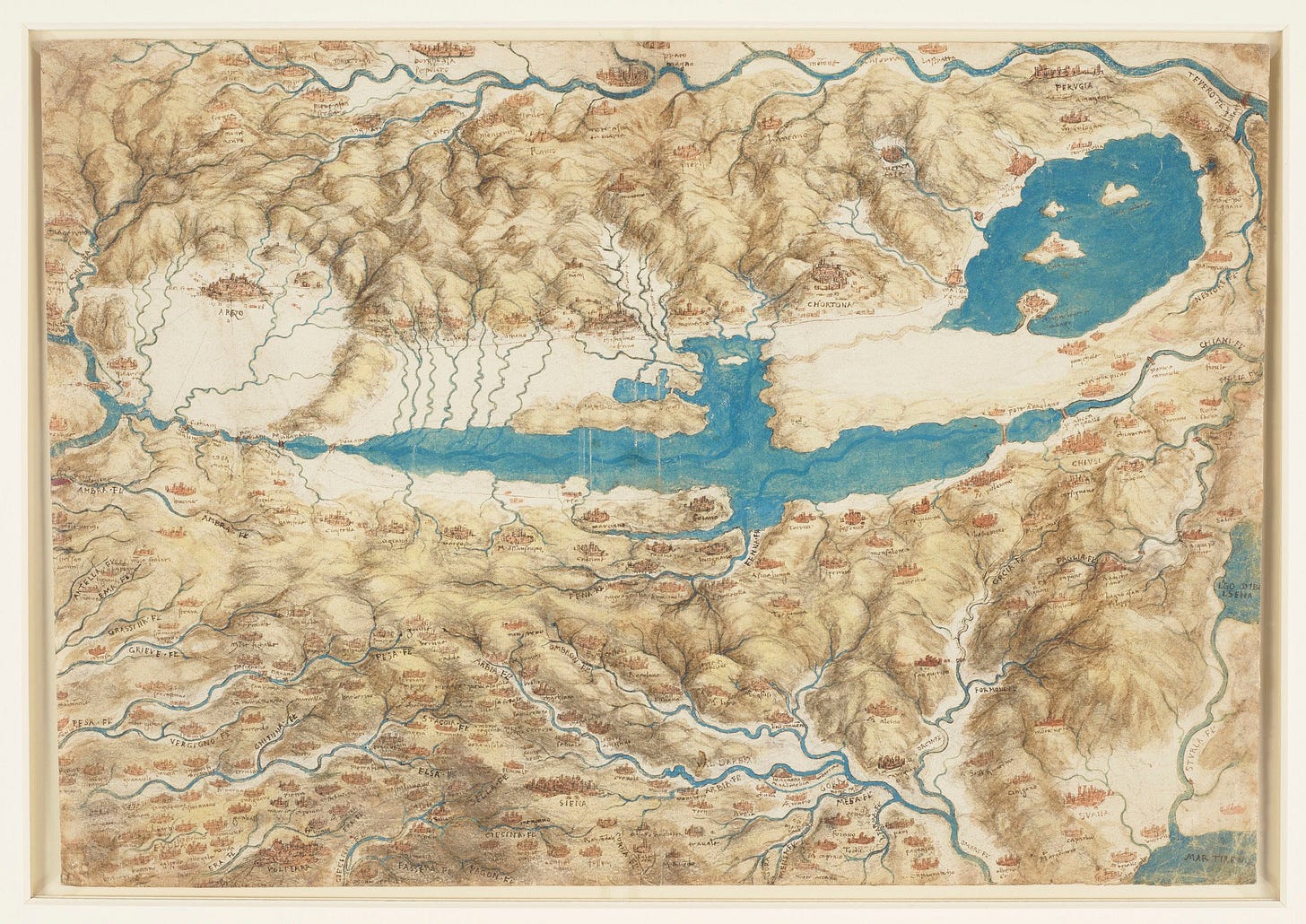 Leonardo da Vinci’s maps - by Miguel García Álvarez