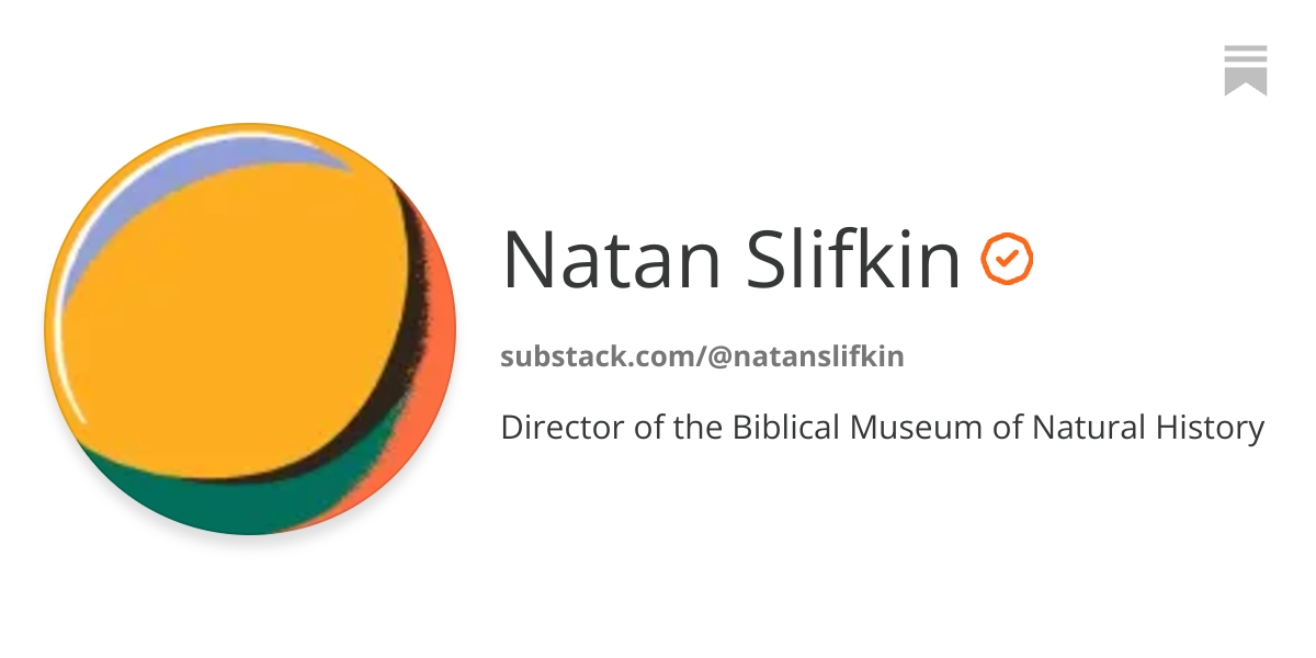 Natan Slifkin | Substack