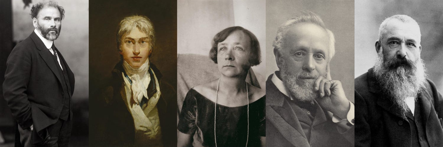 First and last paintings of 11 famous artists