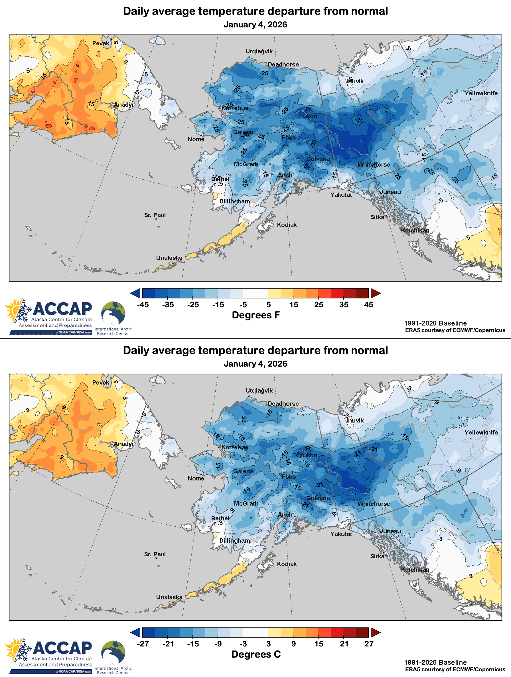 Alaska and NW Canada Cold Snap Review - by Rick Thoman