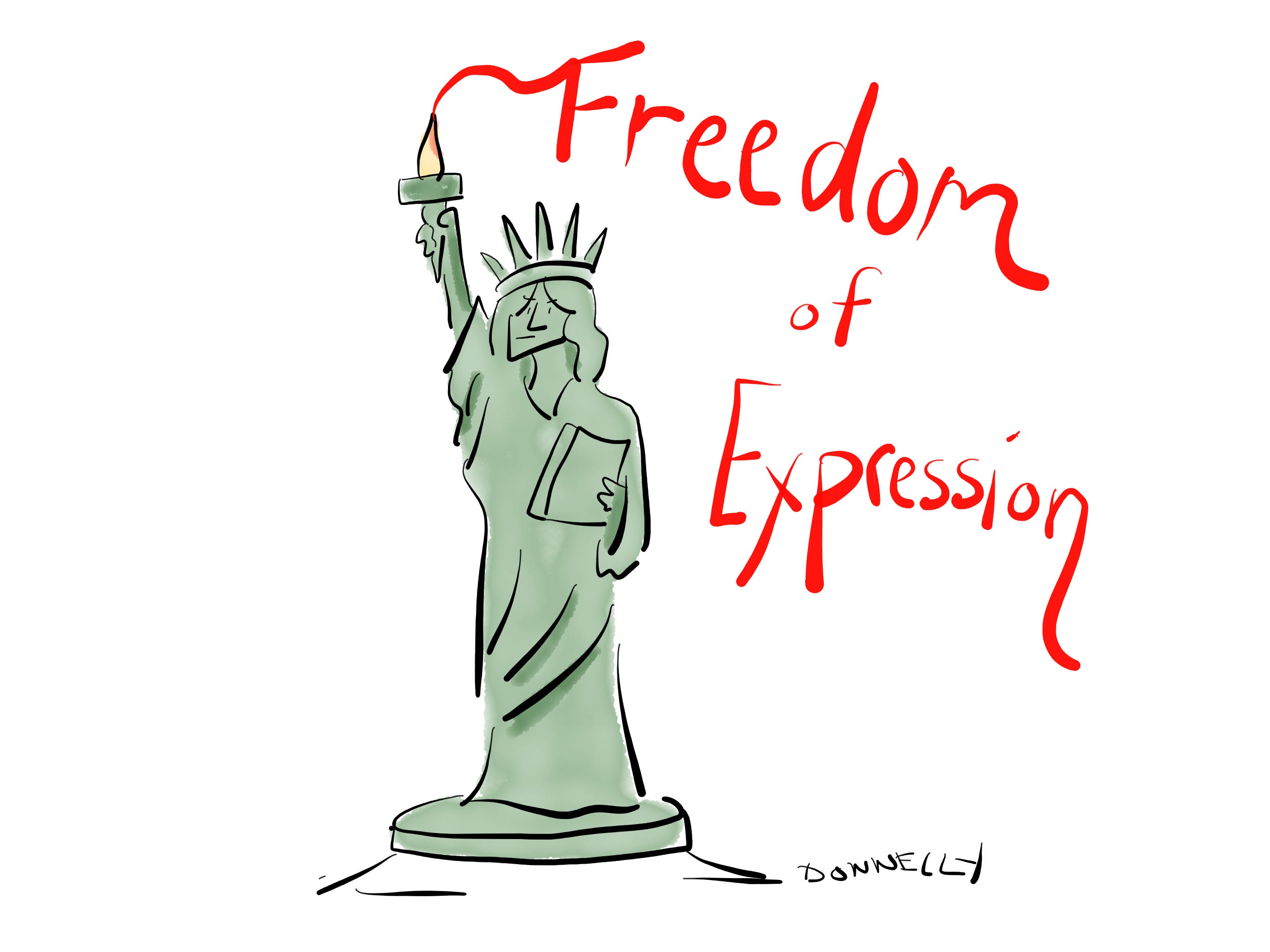 Trump's Attack On Humor And Free Speech - by Liza Donnelly