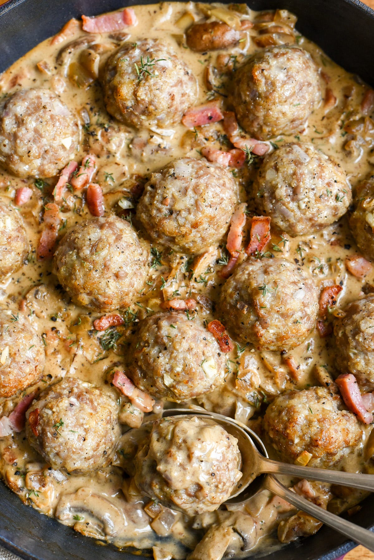 Coq Au Vin Blanc Meatballs - by Audrey Le Goff