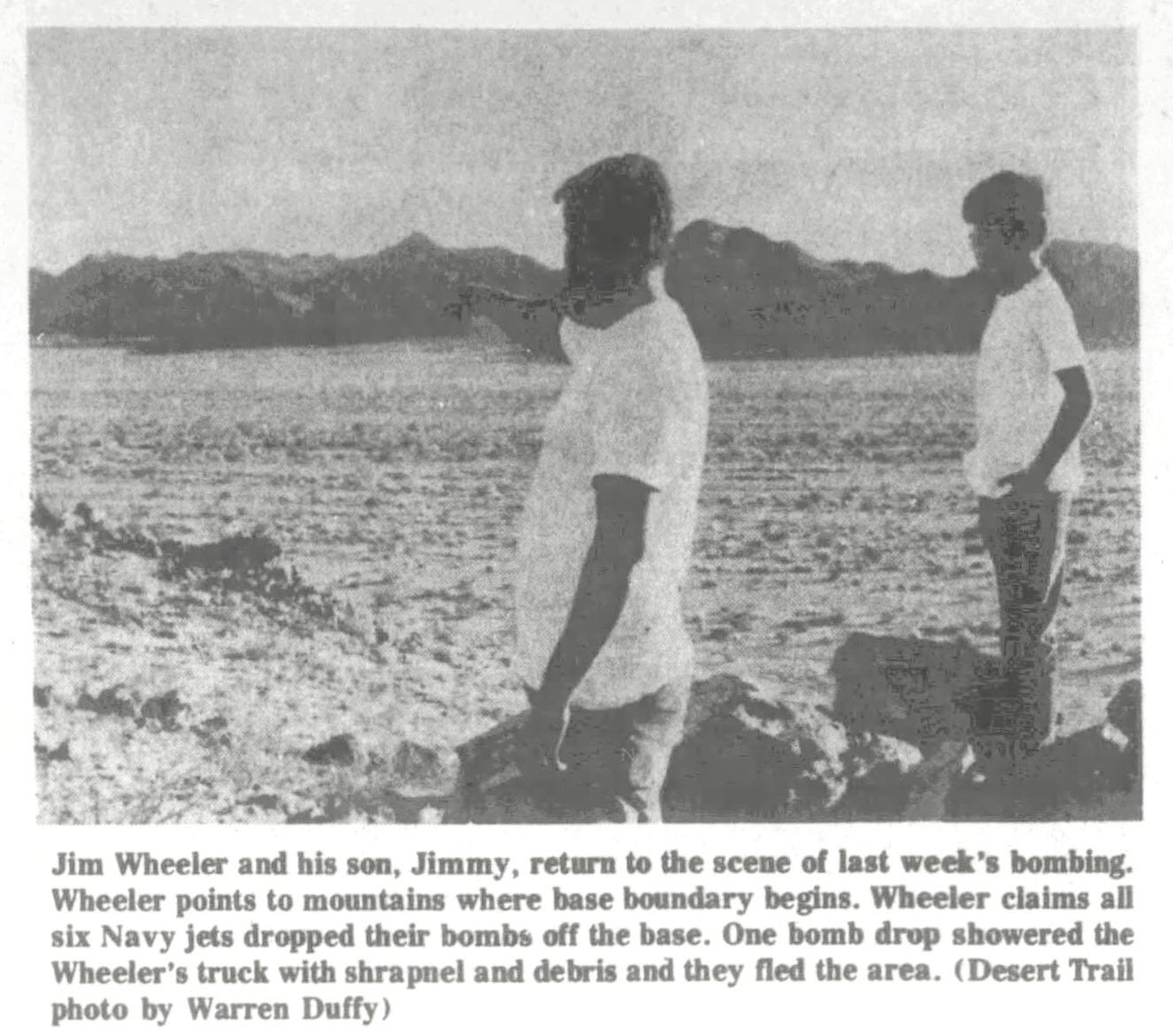 Remember the bombing of Wonder Valley in '78