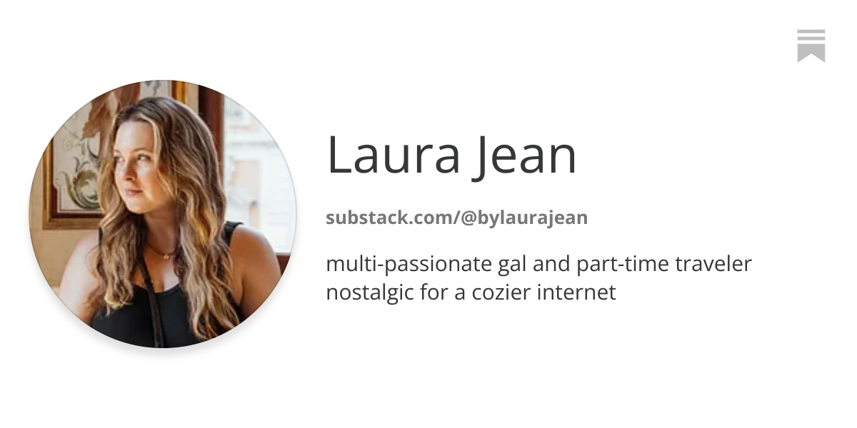 Laura Jean | Substack