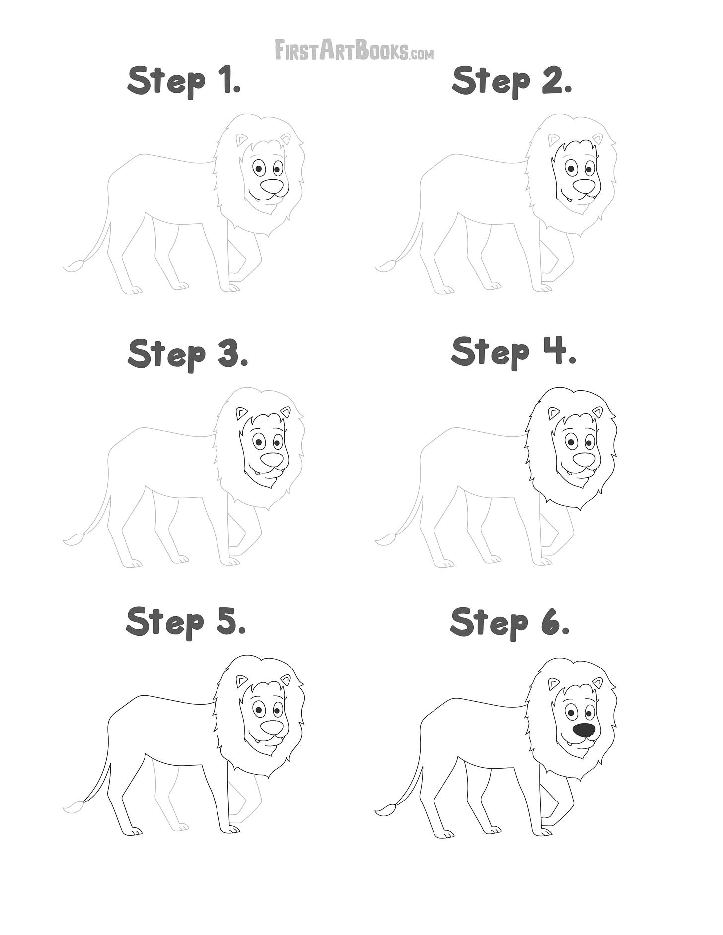 How to Draw a Lion in 6 Easy-to-Follow Steps | From 'How to Draw: Cool ...