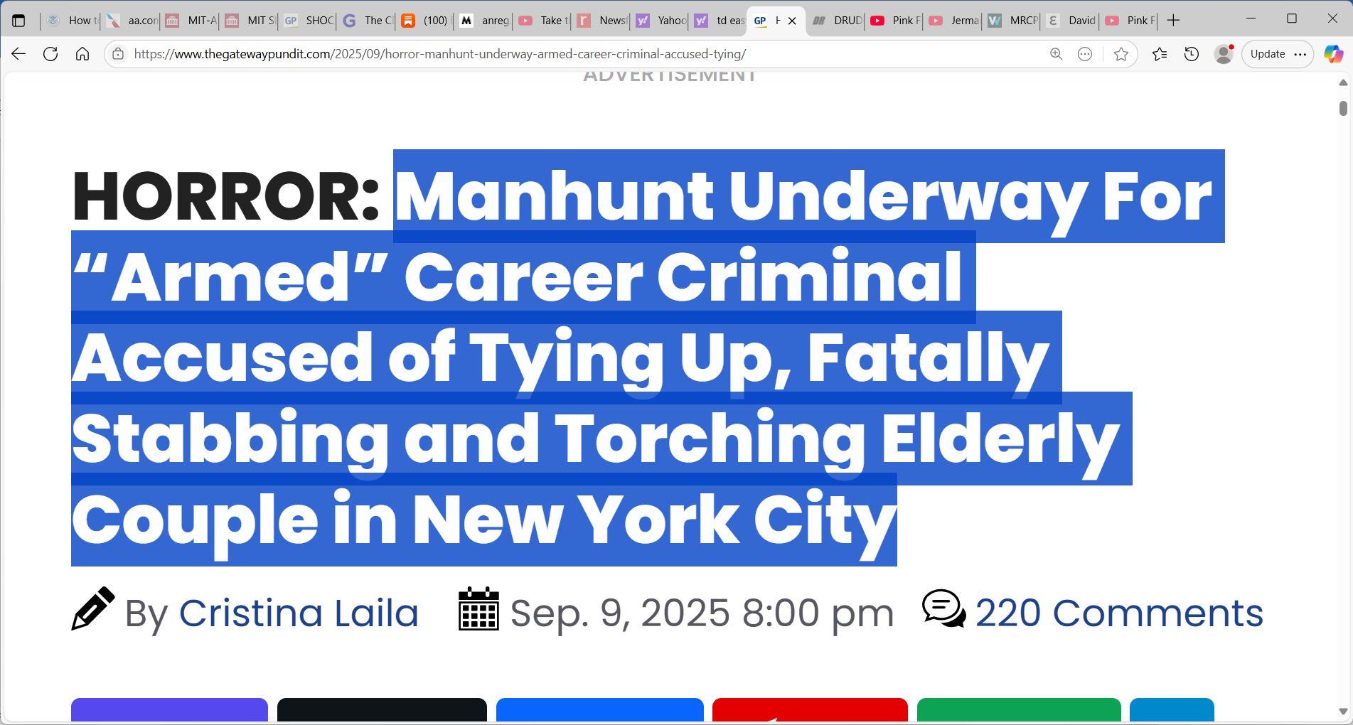 Great reporting by Gateway pundit again on the madness in America with ...
