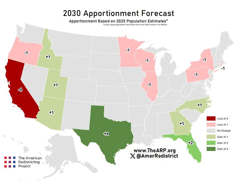New reapportionment projections look grim for Democrats