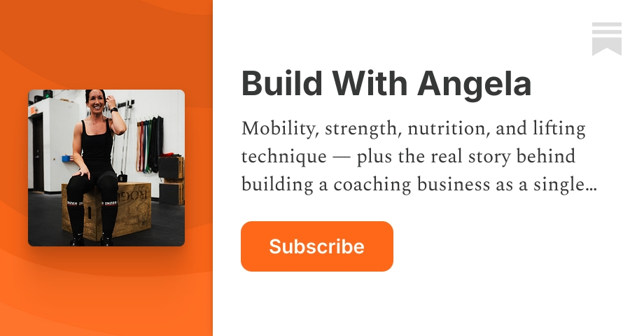 Muscle Building Over 40 | Build With Angela | Substack