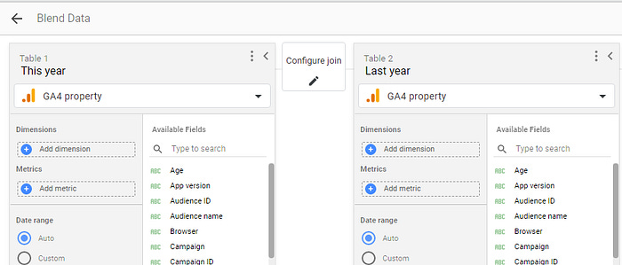 How to make a same day last year comparaison in Looker Studio?