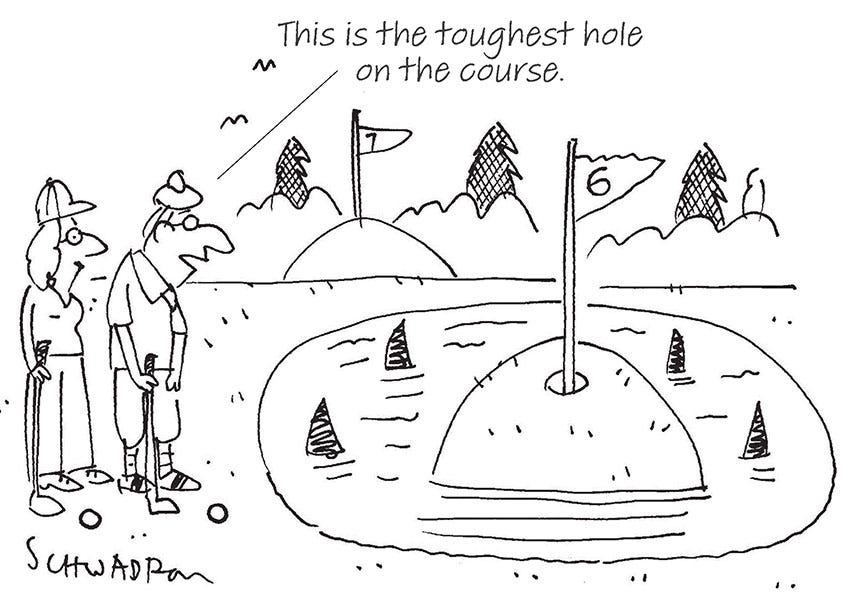 Why Are Golf Scenes So Common in Cartoons of All Eras?