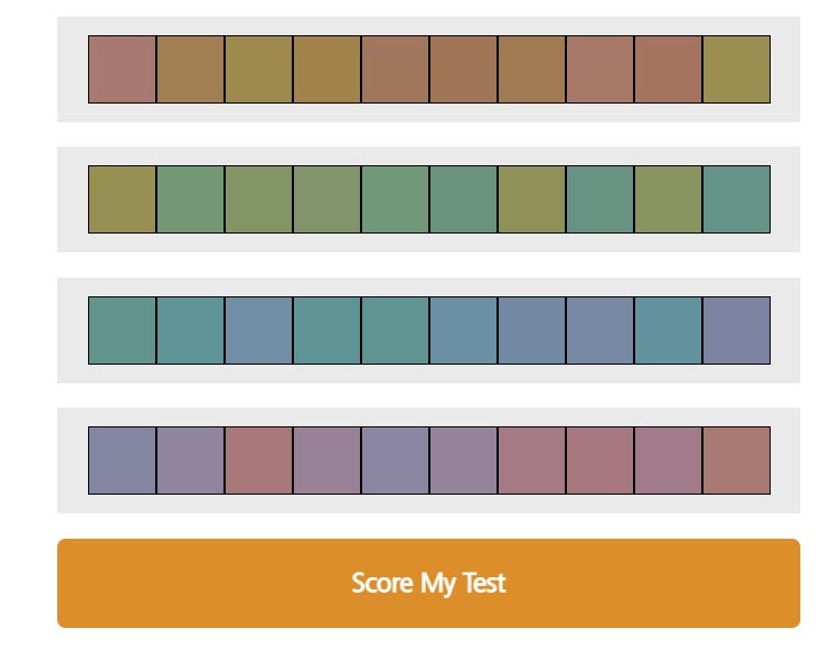 The Color Challenge and Hue Test - by nidal