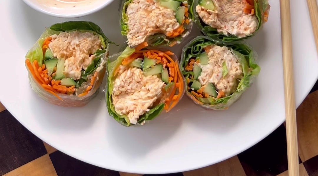 one spring roll protein