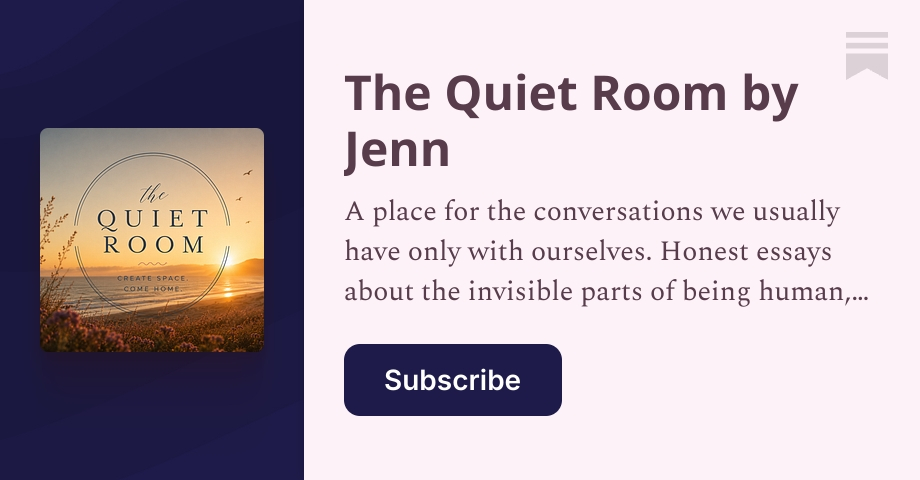 It Wasn't About the Fence - The Quiet Room by Jenn