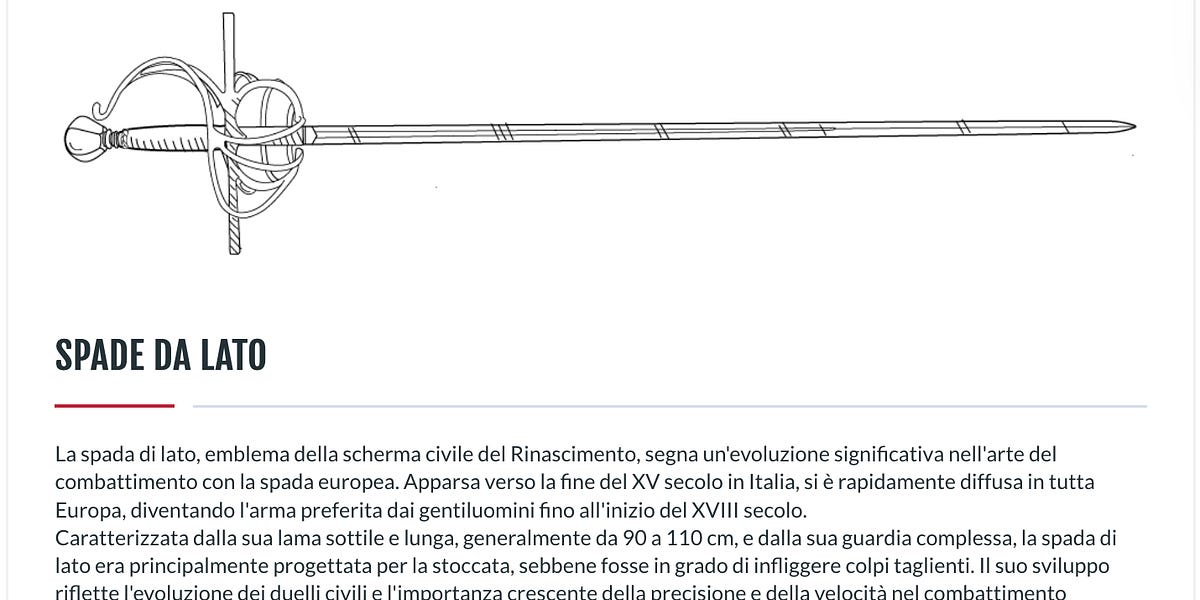 Spada da Lato | Striscia | Stocco | Rapiera - by Marsdan
