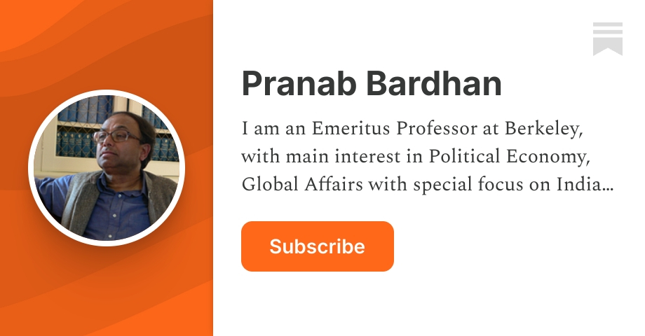 Pranab Bardhan | Substack
