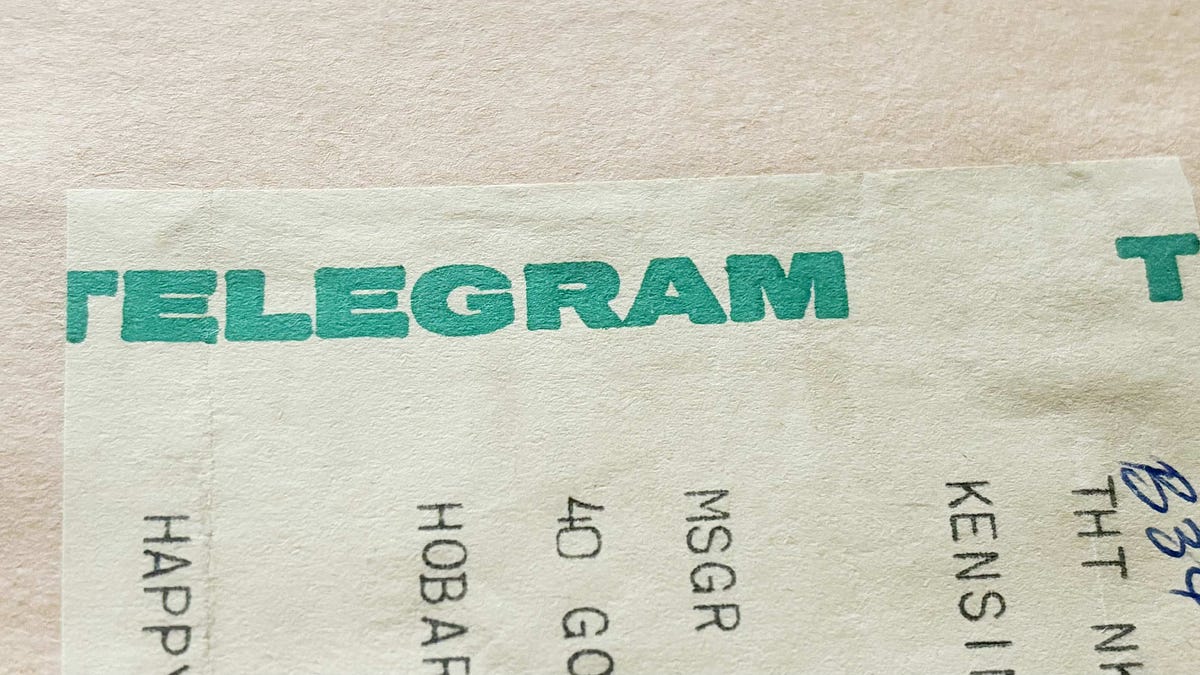 [1978] Message from the past: a telegram that crossed the globe