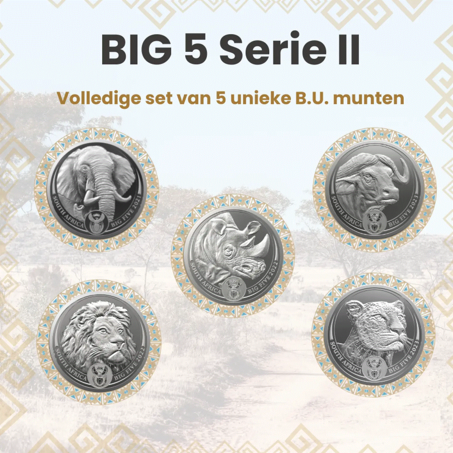 Win de Big 5 Series II Complete Set bij elke 30 nieuwe abonnees!