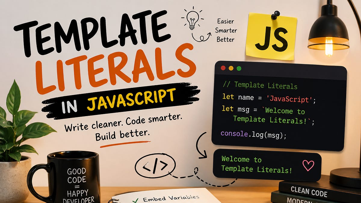 Template Literals in JavaScript - by Pragya rajput