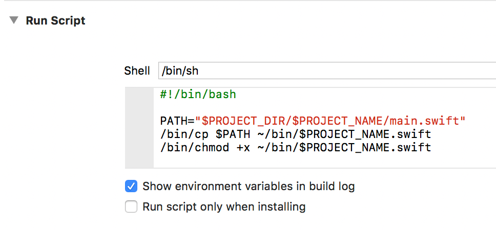Creating human-readable Swift tool with Xcode