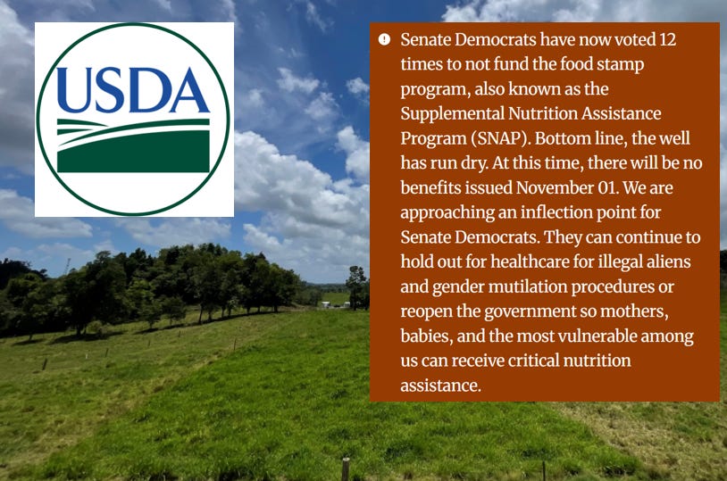 USDA Website Blames SNAP Benefits Expiring On Trans People And ...