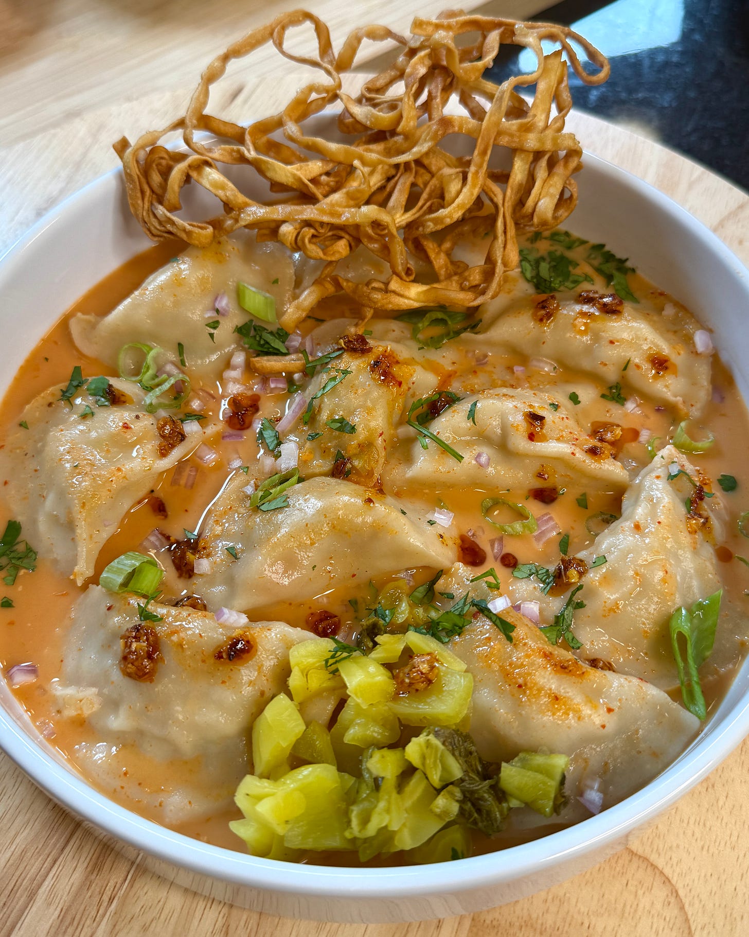 Lazy Girl Dumplings (One-Pan Recipe) - by Henna Sharee