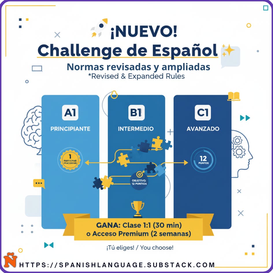 🚀The Spanish Challenge is changing! New Rules, More Challenge