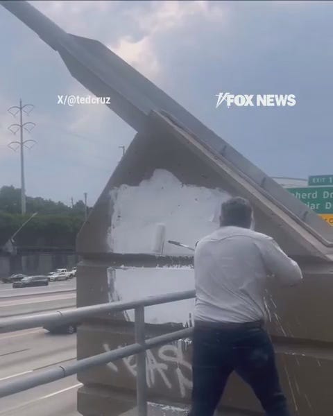 Comments - Ted Cruz personally took care of graffiti that said, “F ...