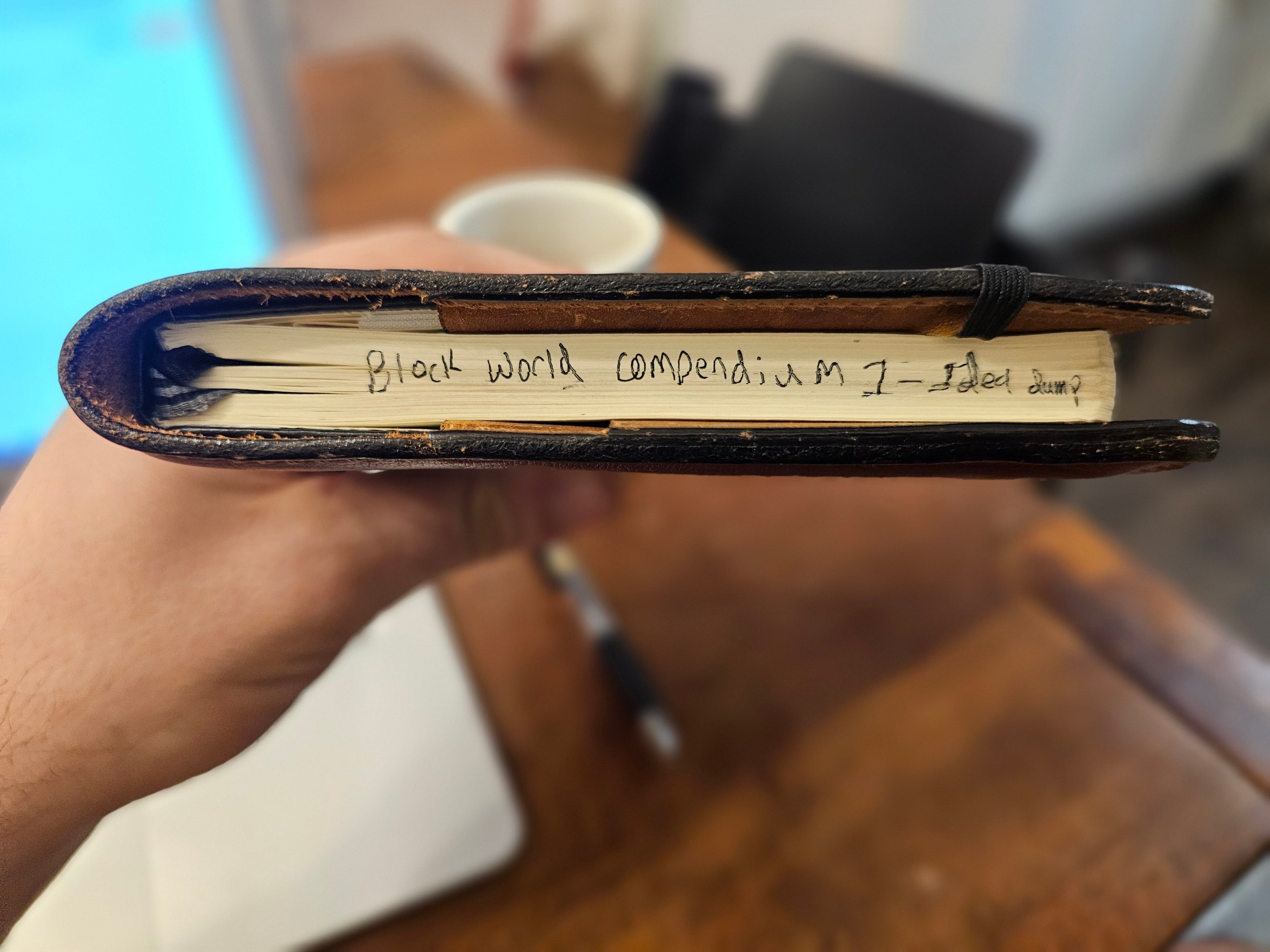 How I'm Using Notebooks to Write My SF Novel