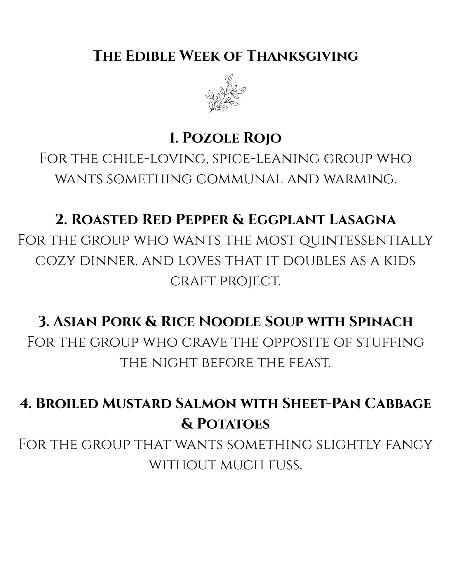 The Edible Week of Thanksgiving - by Miranda Hope