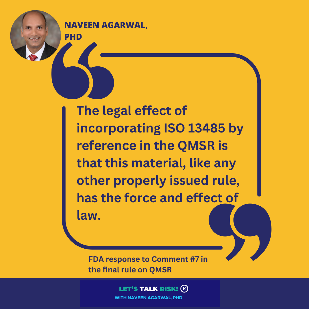 QMSR QuickTake #16: Why ISO 13485 Now Deserves True Operational Integration