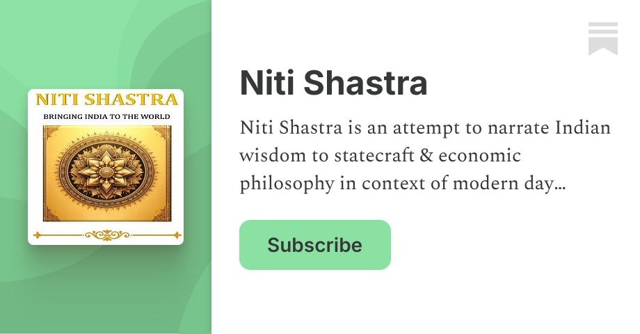 Niti Shastra | Navroop Singh | Substack