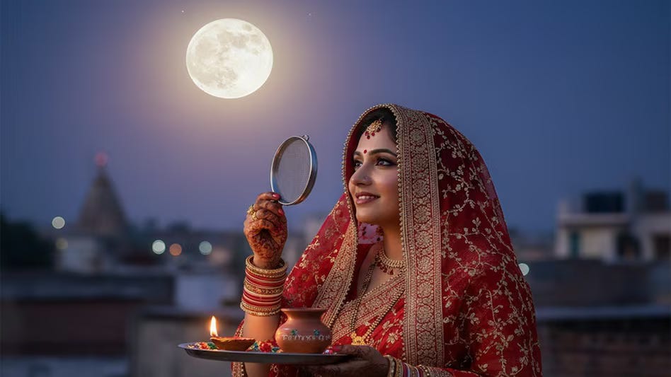 Karva Chauth 2025 – History, Rituals, Samagri, Moonrise Time, Food ...