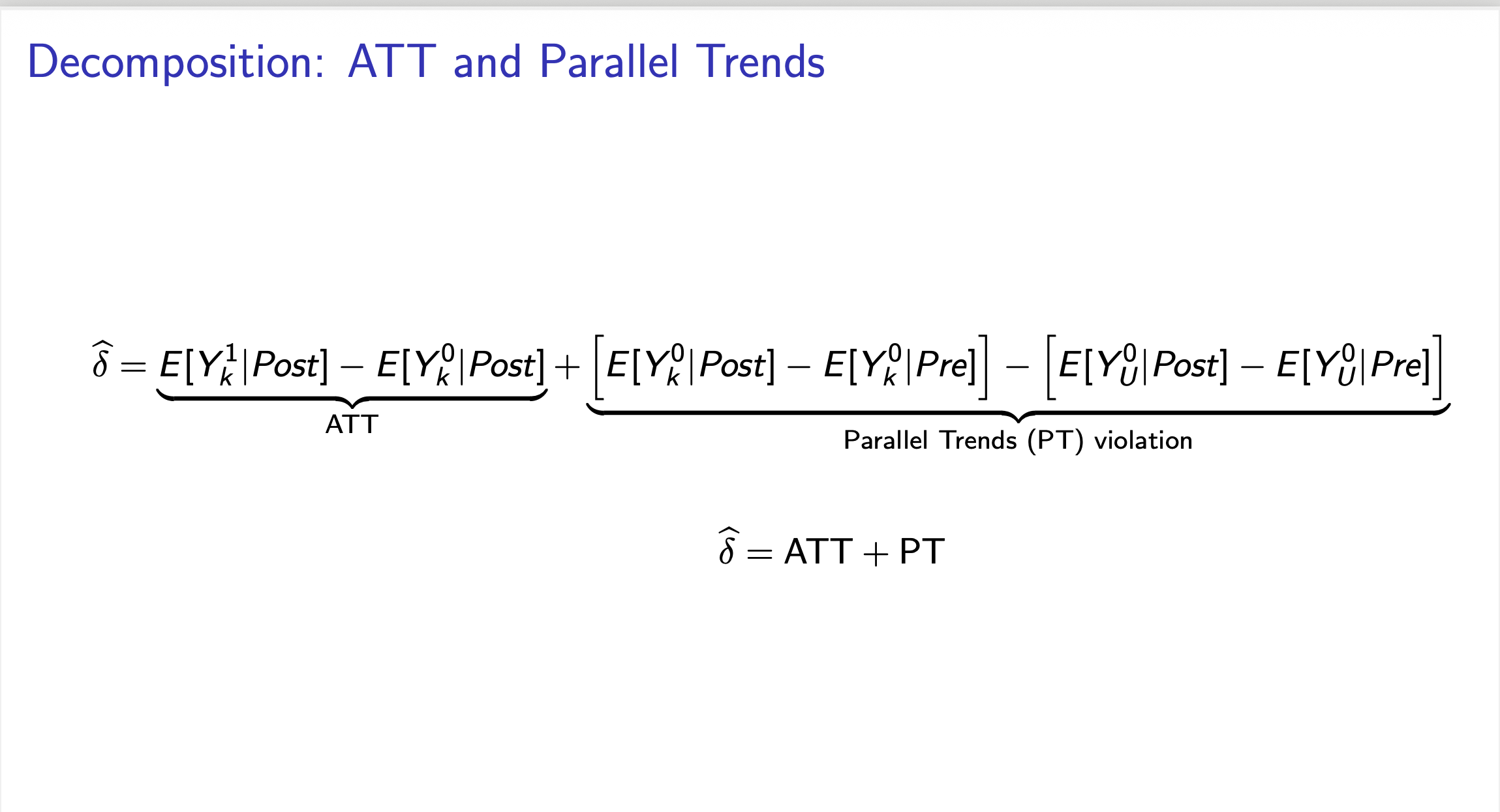 Diff-in-Diff, population weights and parallel trends (with code): part 2
