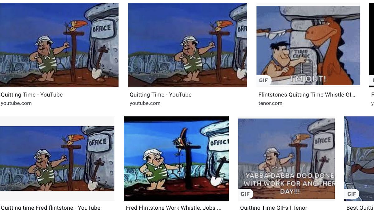 fred flintstone quitting