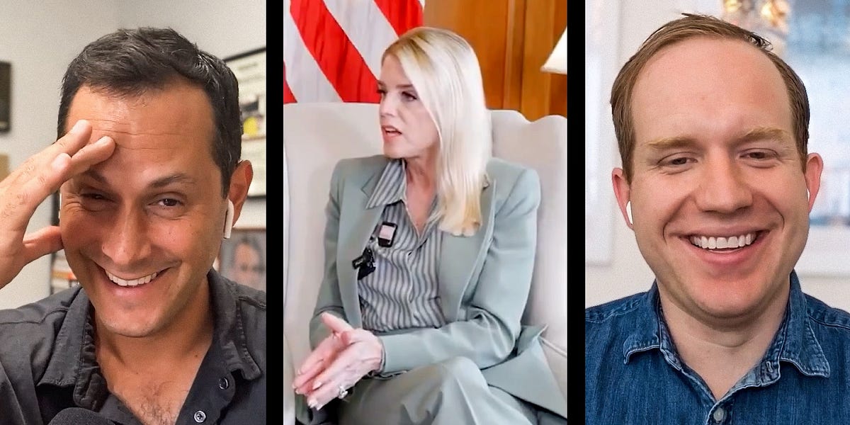 Right-Wing Meltdown Over Pam Bondi’s “Hate Speech” Interview