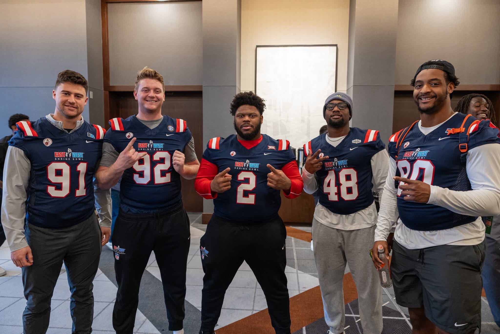 2026 East-West Shrine Bowl Official Measurements