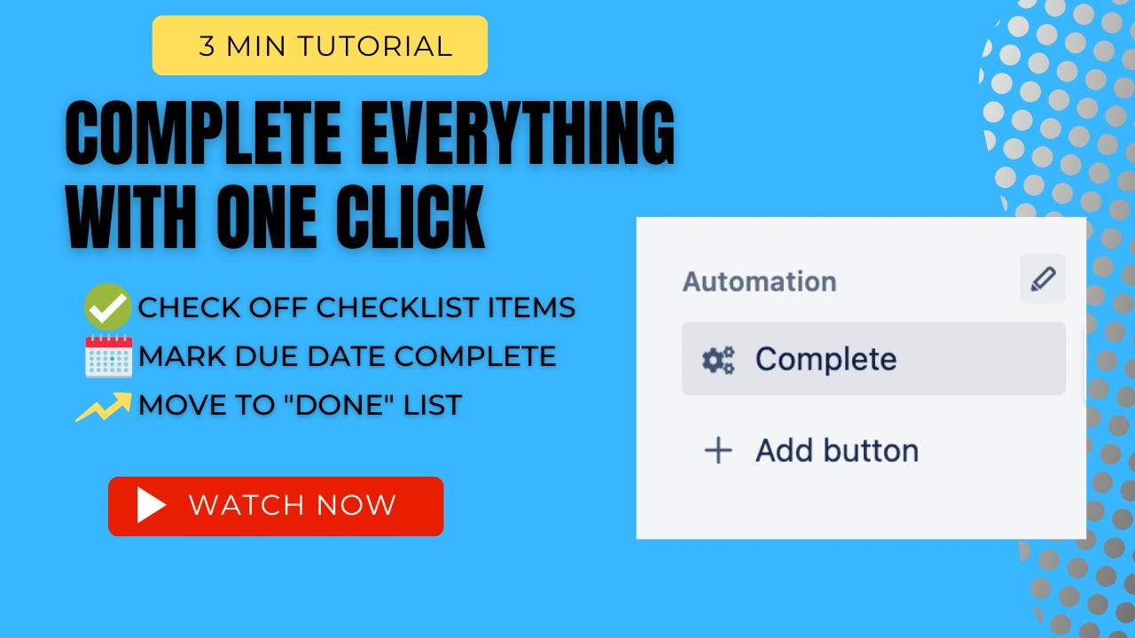 Complete your Trello cards with one click