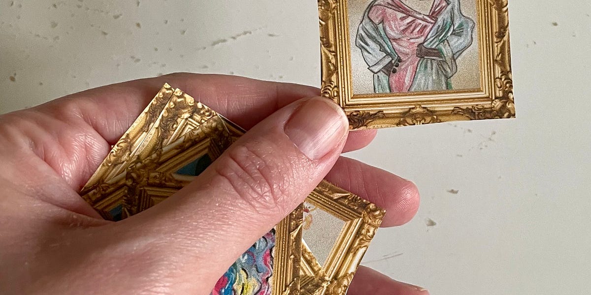 Making a miniature art gallery - Fruitful Art Studio