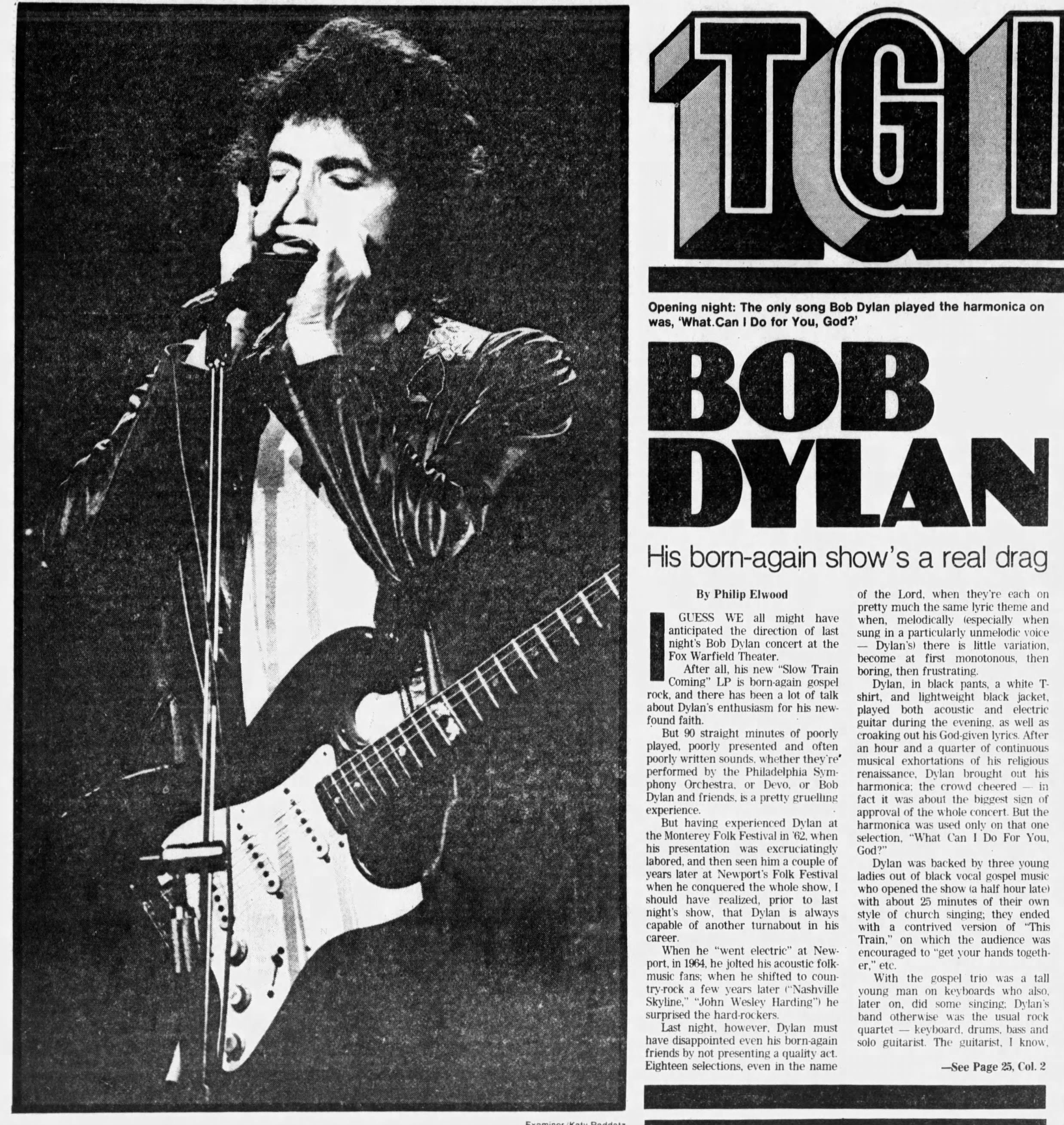 "Born-Again Bob Gets Booed" - by Ray Padgett