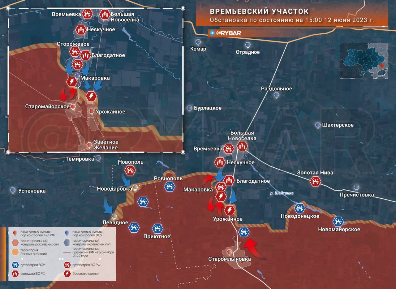 Military Sitrep - Vremivka Salient & Minefields