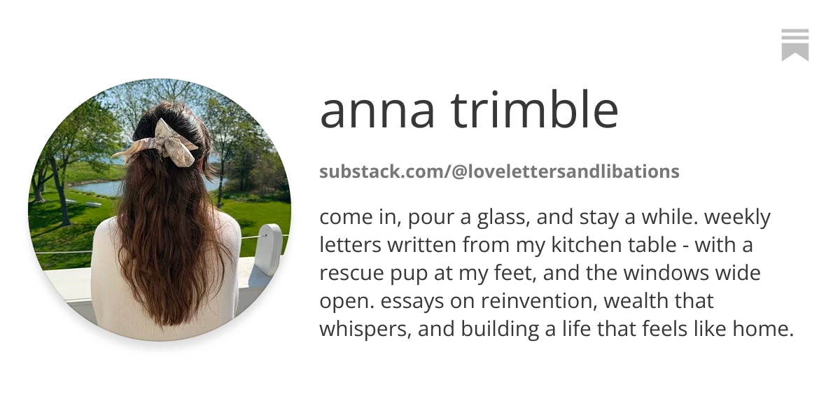 anna trimble | Substack