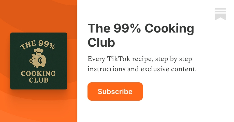The 99% Cooking Club | The Recession Chef | Substack